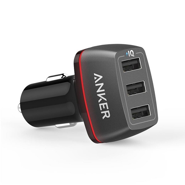 Anker 3-port car charger, 36w - [PowerDrive+ 3, 36w] - A2231 | Shopee ...
