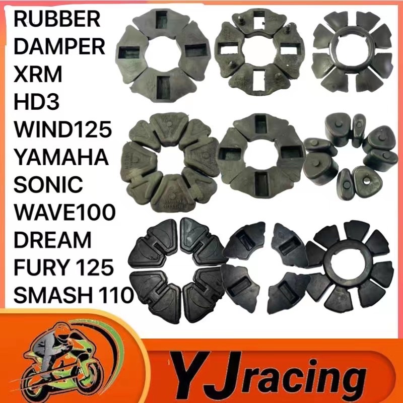 Rubber damper For XRM Sniper Shogun HD3 Bajaj X4 Wind125 YAMAHA Sonic ...