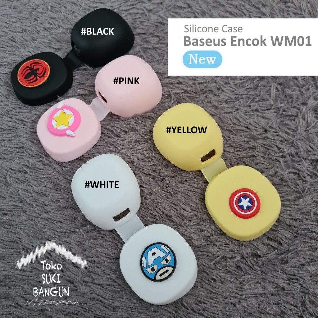 Baseus Encok WM01 Case Rubber Silicone CARTOON HEROES Cover | Shopee ...