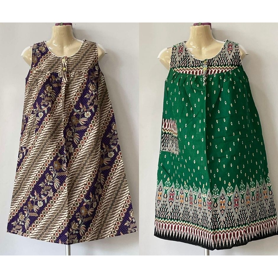 COTTON Batik Daster Pambahay Sleeveless RR (Diamond-Clemency) | Shopee ...