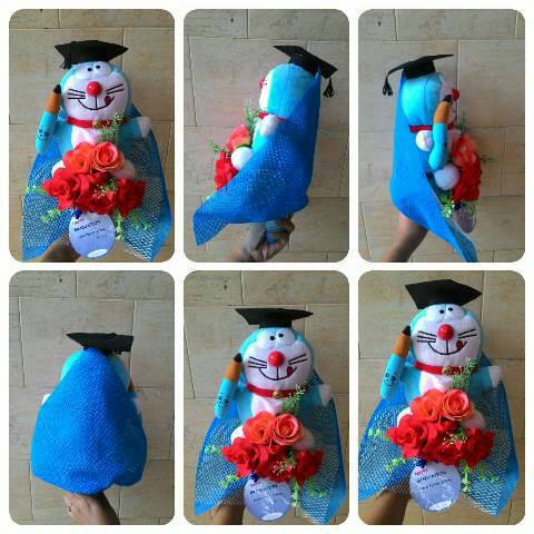 Doraemon Graduation Bucket Doll 25 Cm | Shopee Philippines