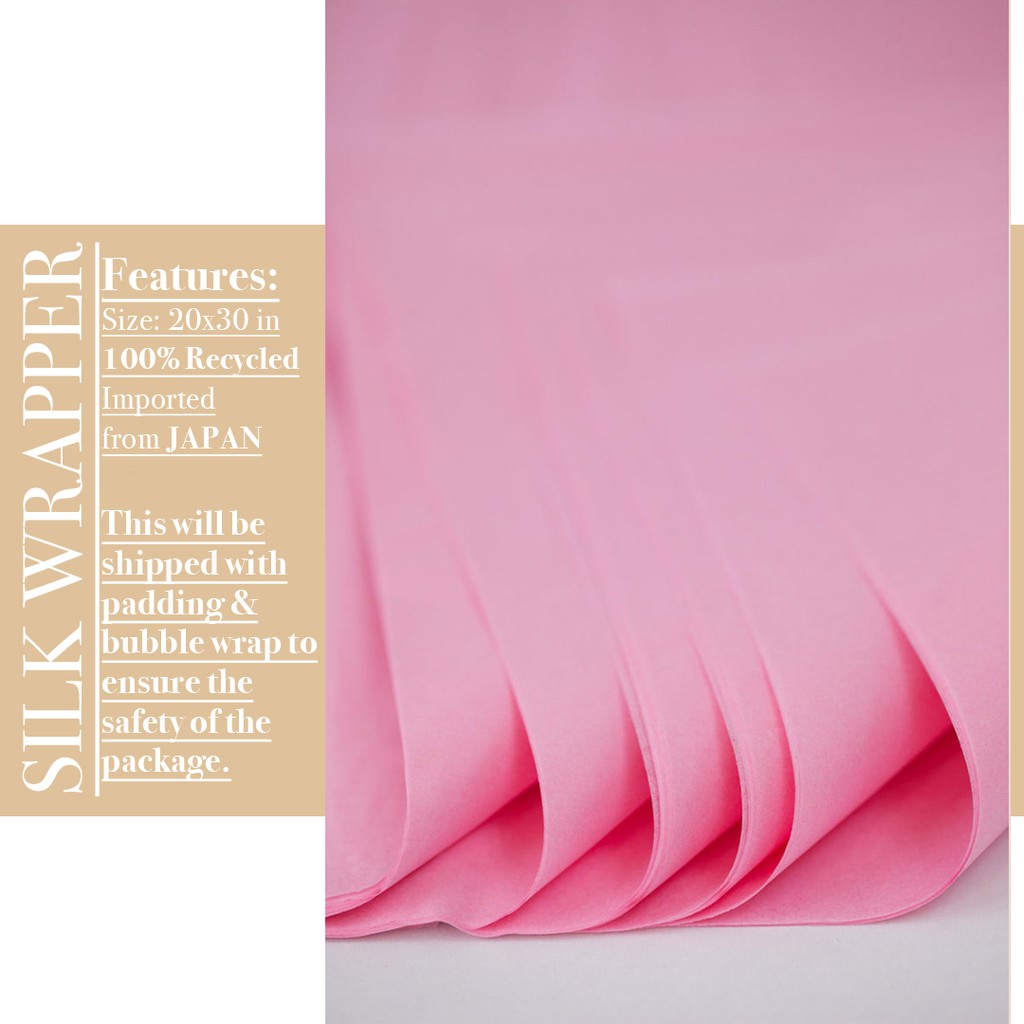 20x30 - 96 sheets Pink Silk Tissue Wrapping Paper Sheets ACID FREE ...