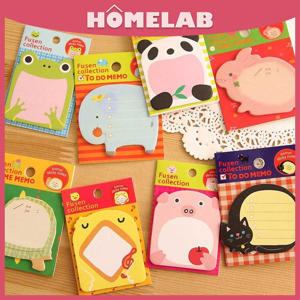 Cute Cartoon Sticky Note Memo Pad Animal Sticky Notes Note Book Sticky ...