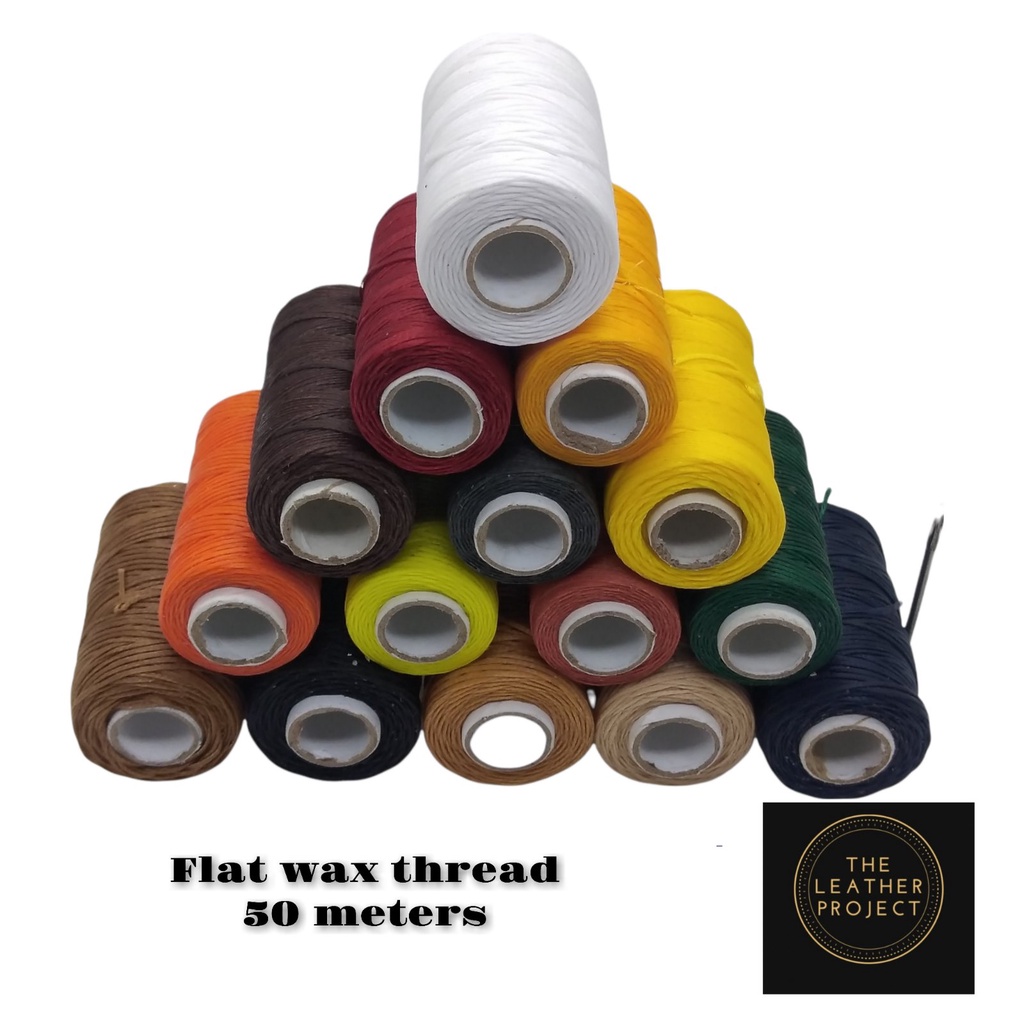 FLAT WAXED THREAD 1MM 50meters | Shopee Philippines