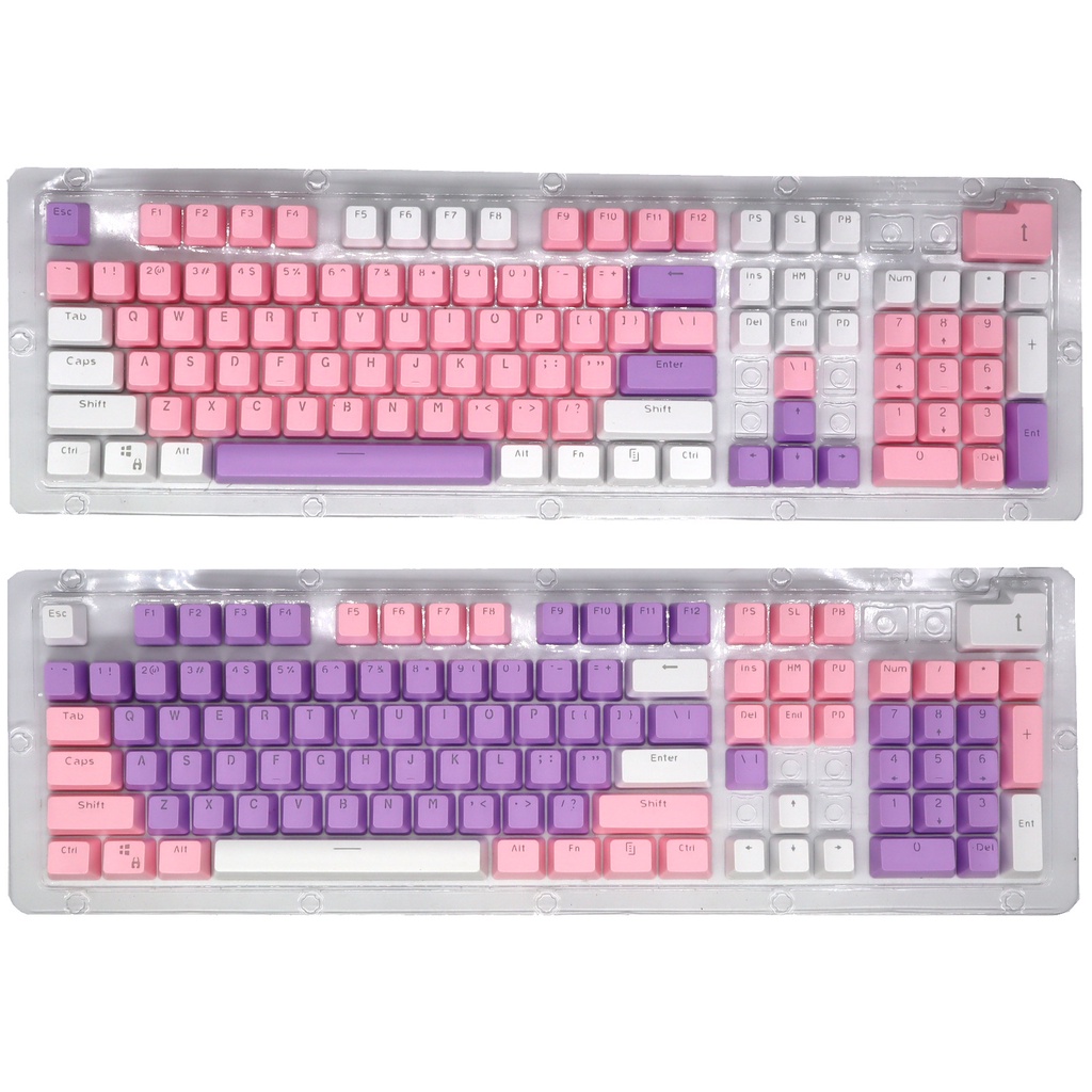 ABS Two-Color Injection Molding Keycap 104 Keys/87 Keys/61 Keys Rainbow ...