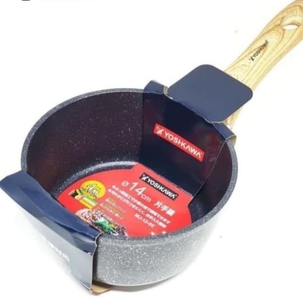 Yoshikawa 14cm Sauce Pan Marble Induction Pan Ceramic Frying Pan ...