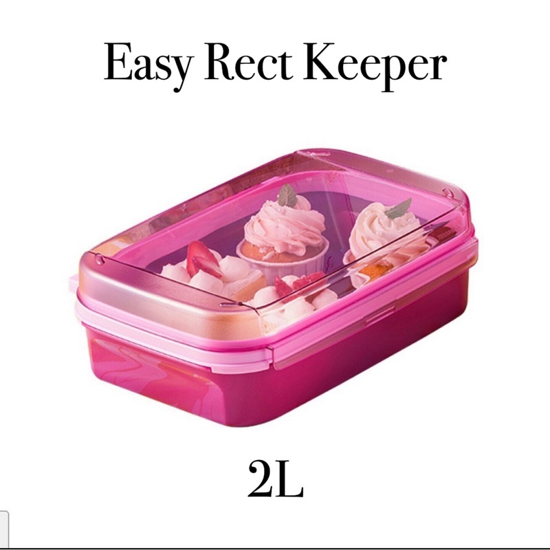 Tupperware Easy Rect Keeper 2L (1pcs) | Shopee Philippines