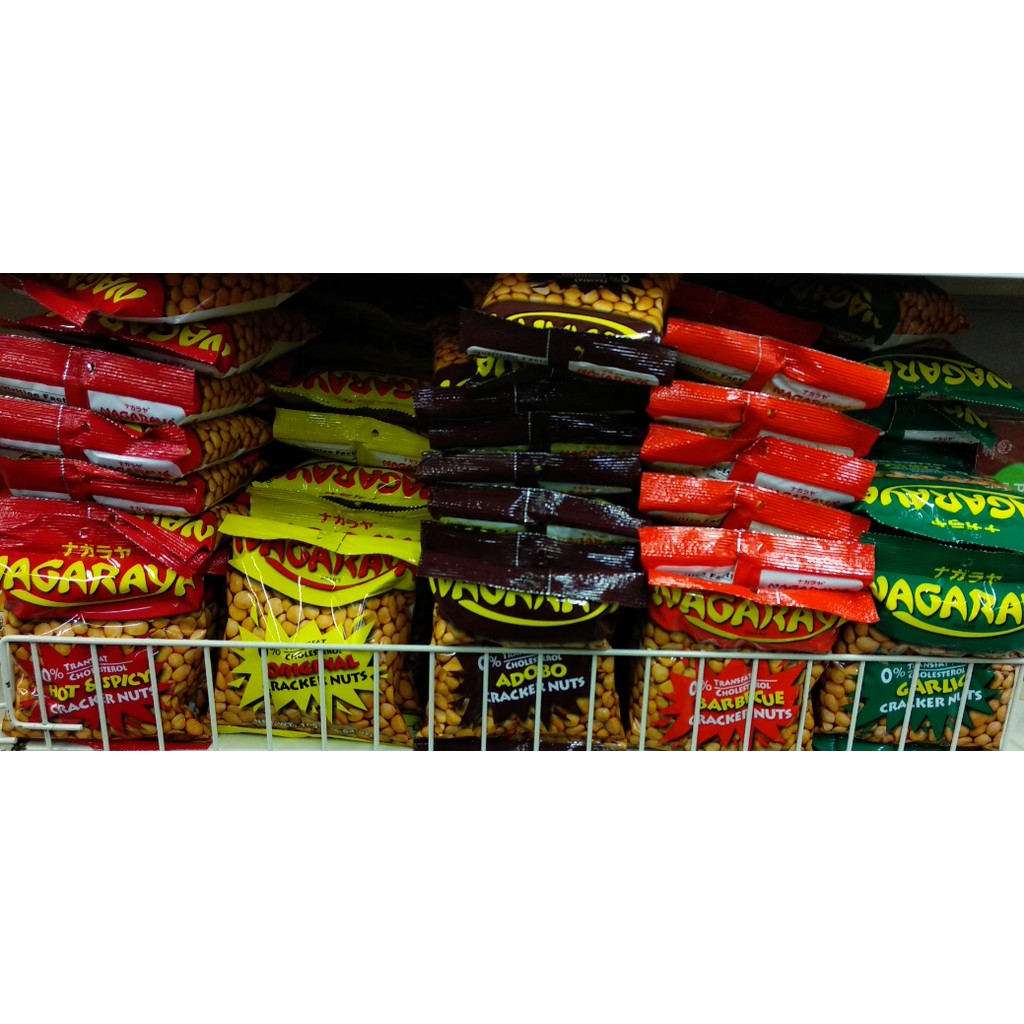 Nagaraya Cracker Nuts 160 / 80 / 10grams - Original, Hot&Spicy, Adobo ...