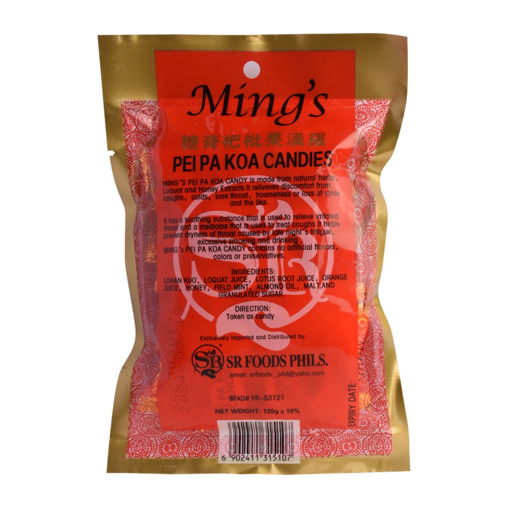 MINGS Pei Pa Koa Candies 120g | Shopee Philippines