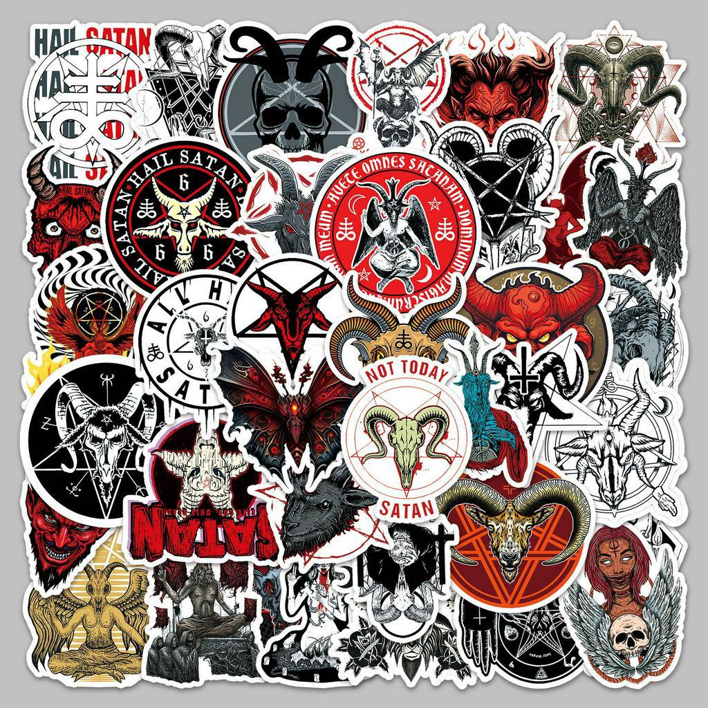 50Pcs Cartoon Satan Devil Stickers for Suitcases Mobile Phone Cases ...