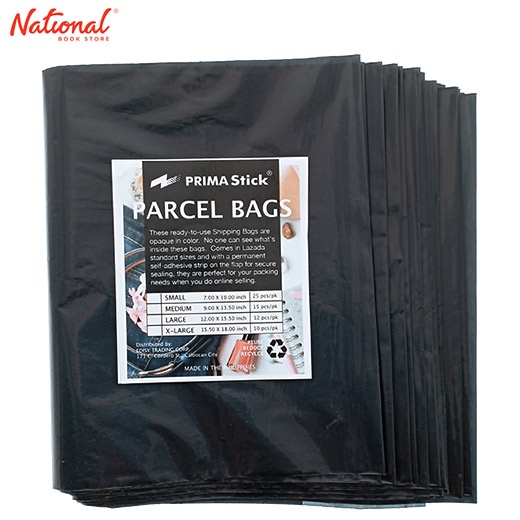 Prima Parcel Bag Small Black 25S 7.50X10 Inch 0.5 Microns | Shopee ...