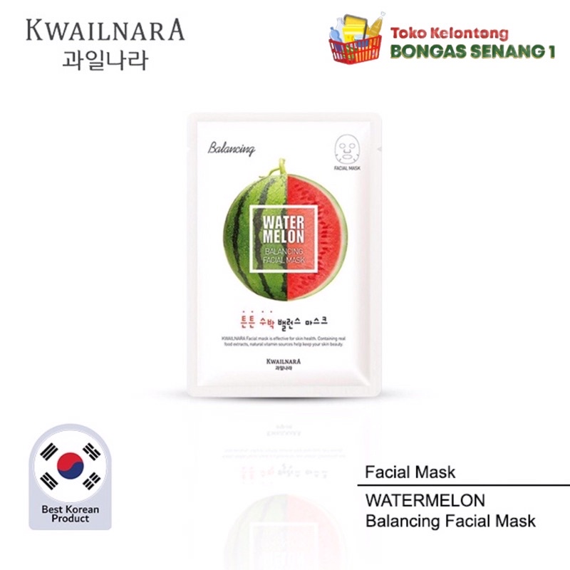 Kwailnara Mask Sheet/Face Mask/Korean Mask/Fruit & Vegetable Mask ...
