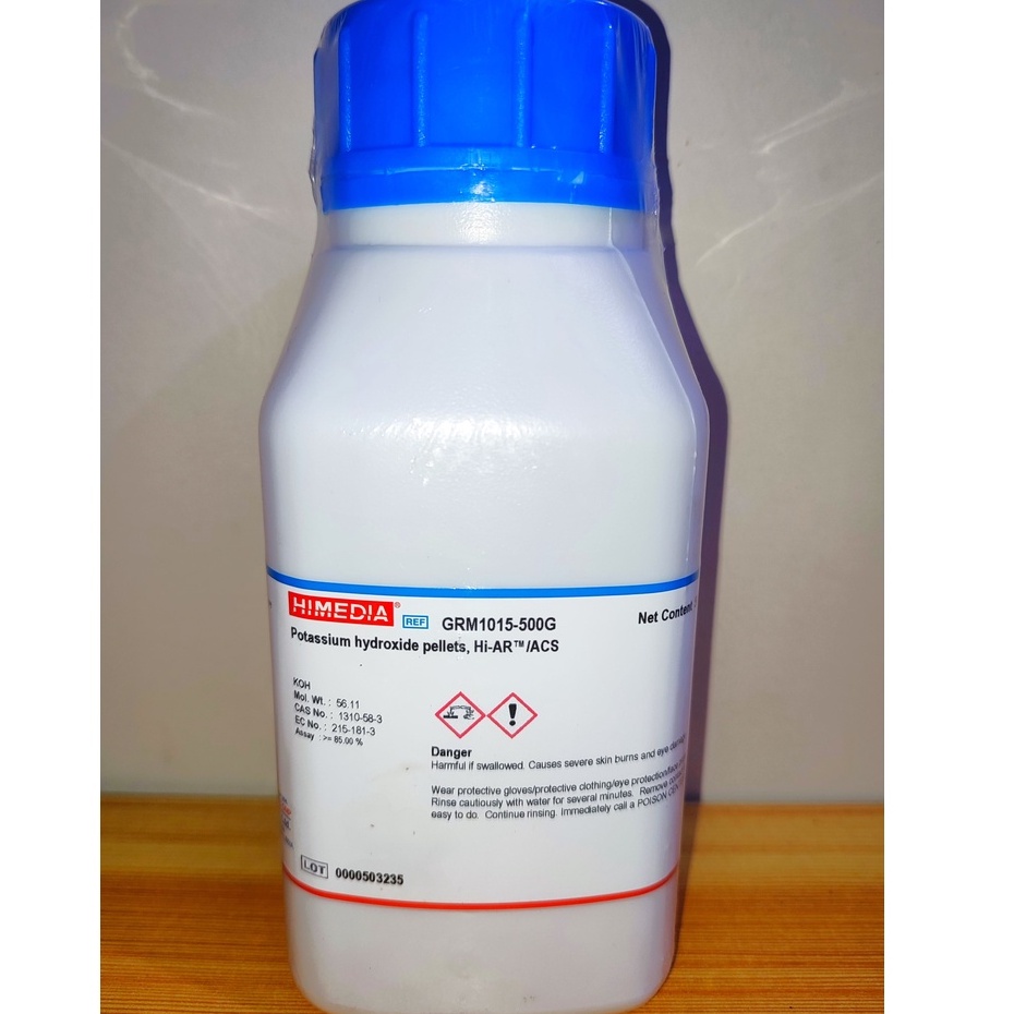 HIMEDIA Potassium Hydroxide 500g AR Laboratory Analytical Reagent ...