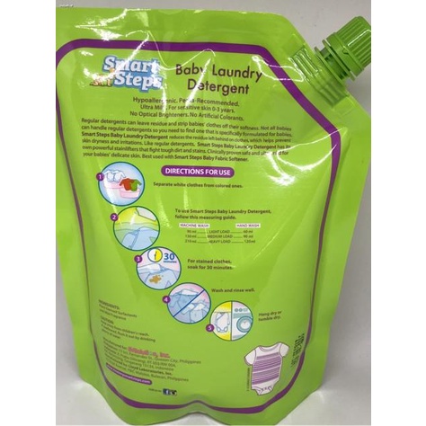 Bath ☂Smart steps baby liquid laundry detergent 900ml | Shopee Philippines