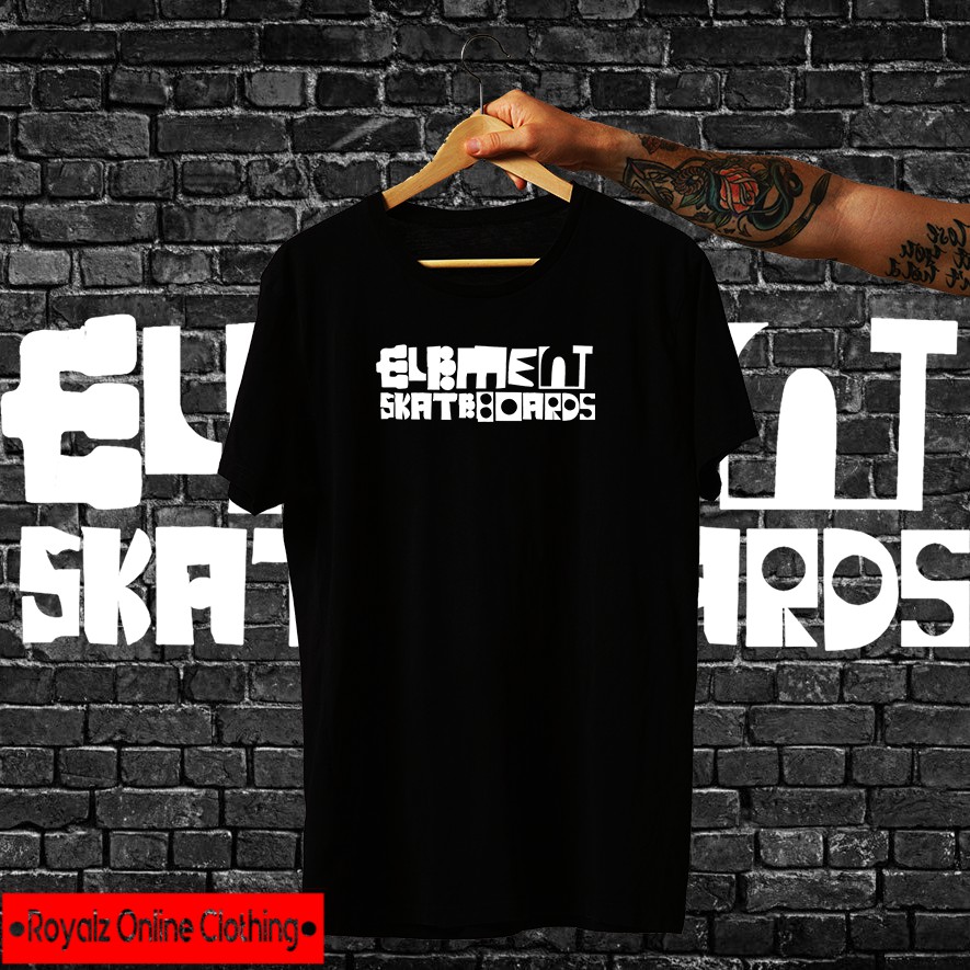 Element Skateboards Skater Shirt Front Print (Unisex For Men And Women ...