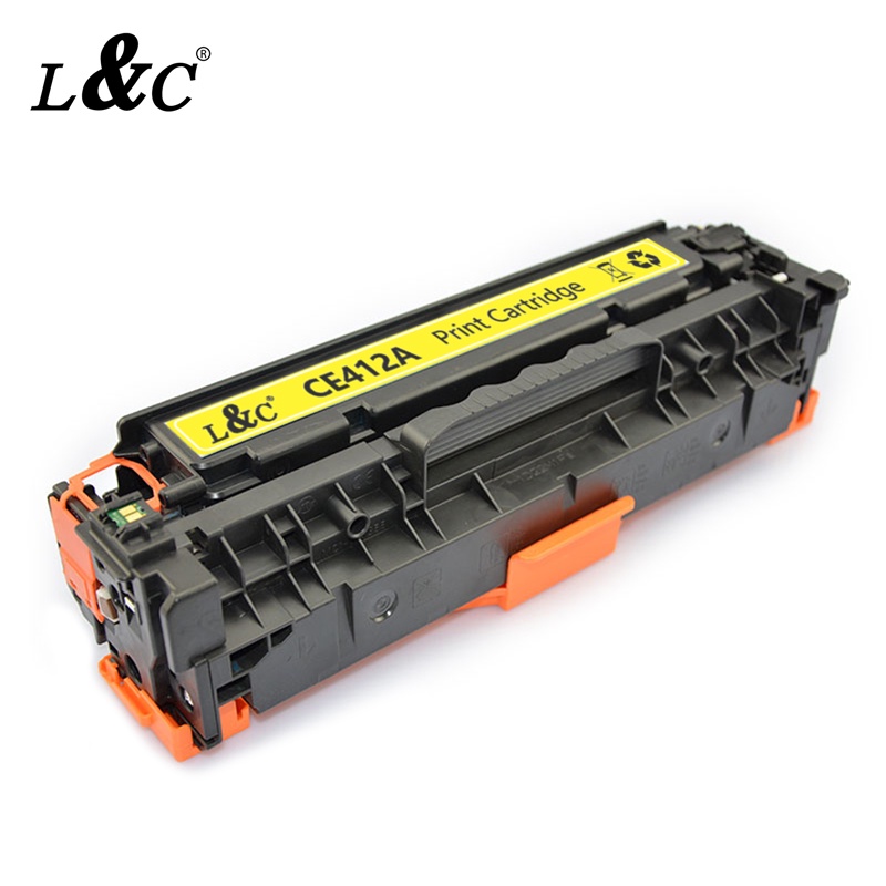 L&C Toner Cartridge CF410A/CF411A/CF412A/CF413A Black Cyan Magenta Yellow For HP Printer ...