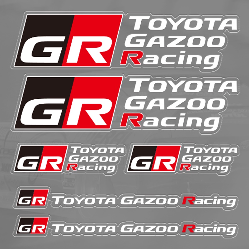 Car Sticker TOYOTA GAZOO RACING GR Logo Emblem Auto Decal Stickers ...