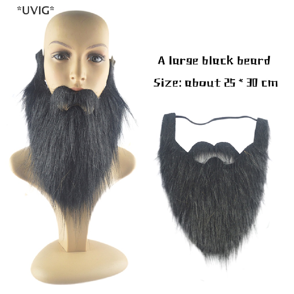 UVIG DIY Fancy Dress Fake Beard Long Fluff Beards Cosplay Costume Props ...