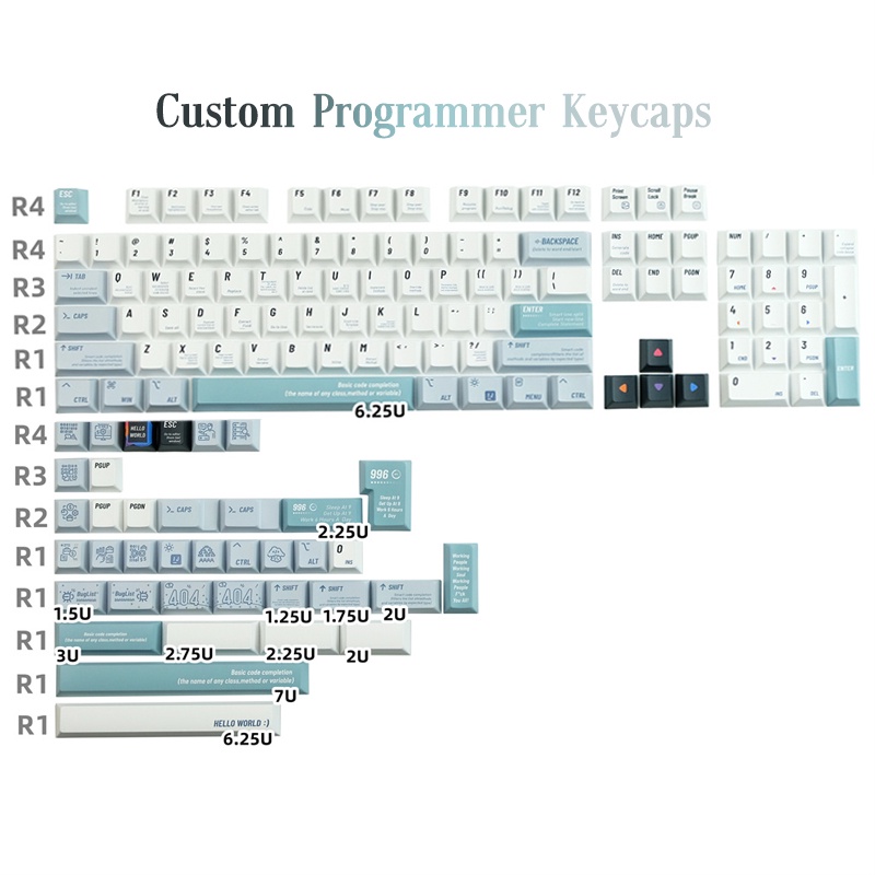 135 Keys GMK Bushido Keycaps Cherry Profile PBT Sublimation Mechanical ...