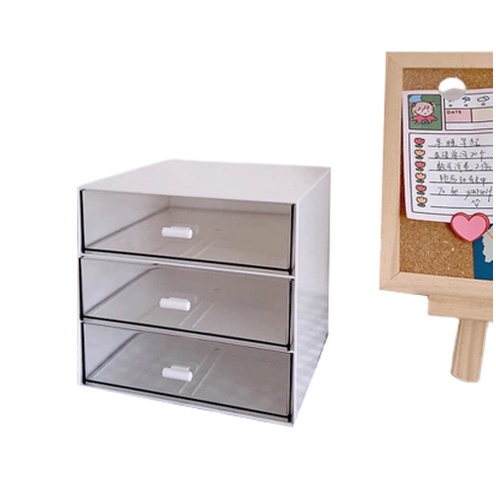 WIN Multi-layer Transparent Desk Wide Drawer Storage Organizer PH3052 ...