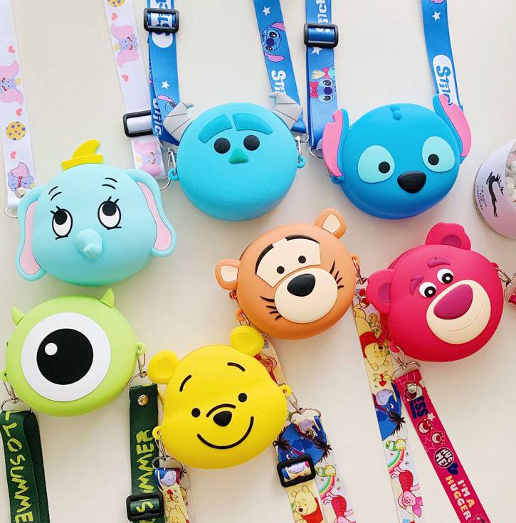 Doledo Ready Stock Silicone Cartoon Coin Purse Winnie the Pooh Tigger ...