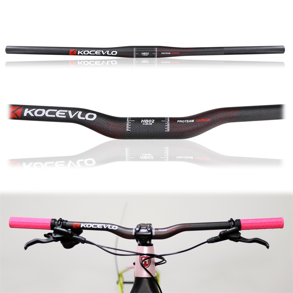 KOCEVLO Handlebar Next Glossy/Matte 3k Carbon Flat/Rise Bicycle ...