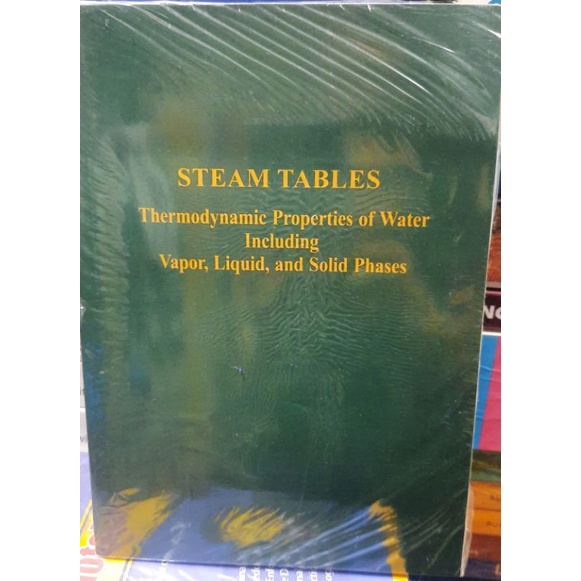 Steam Tables Thermodynamic Properties of Water including vapor,liquid ...