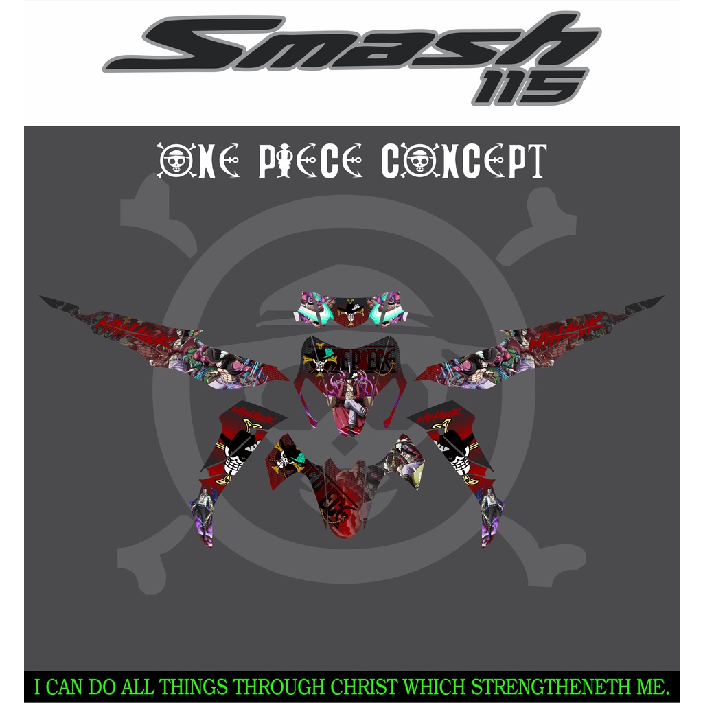SMASH FULL DECALS ONE PIECE CONCEPT MIHAWK | Shopee Philippines