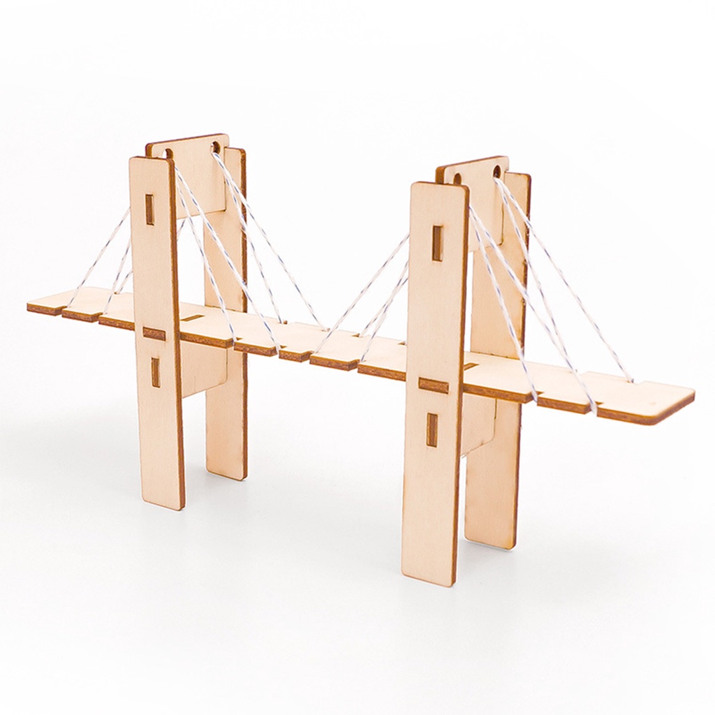 DIY Assembly Cable Stayed Bridge Model Kits Montessori Educational ...