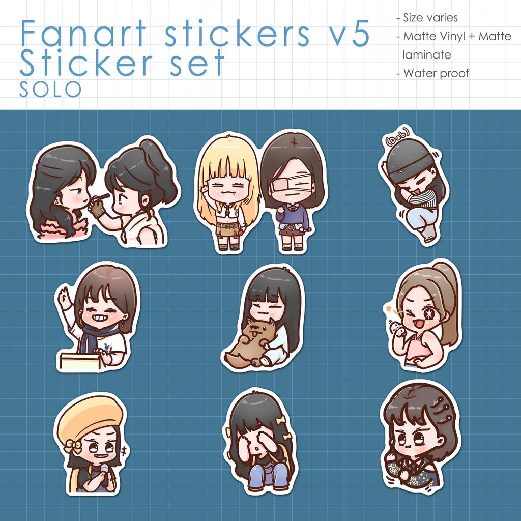 (SOLO) Fan art stickers v5 | Shopee Philippines