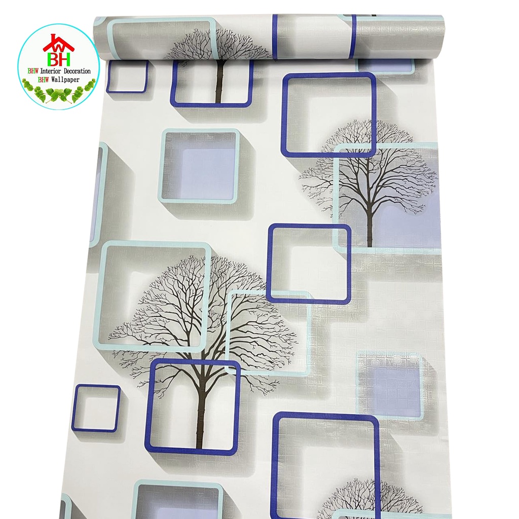 BHW Wallpaper PVC Self Adhesive Waterproof Wallpaper Fabric Safety Home ...