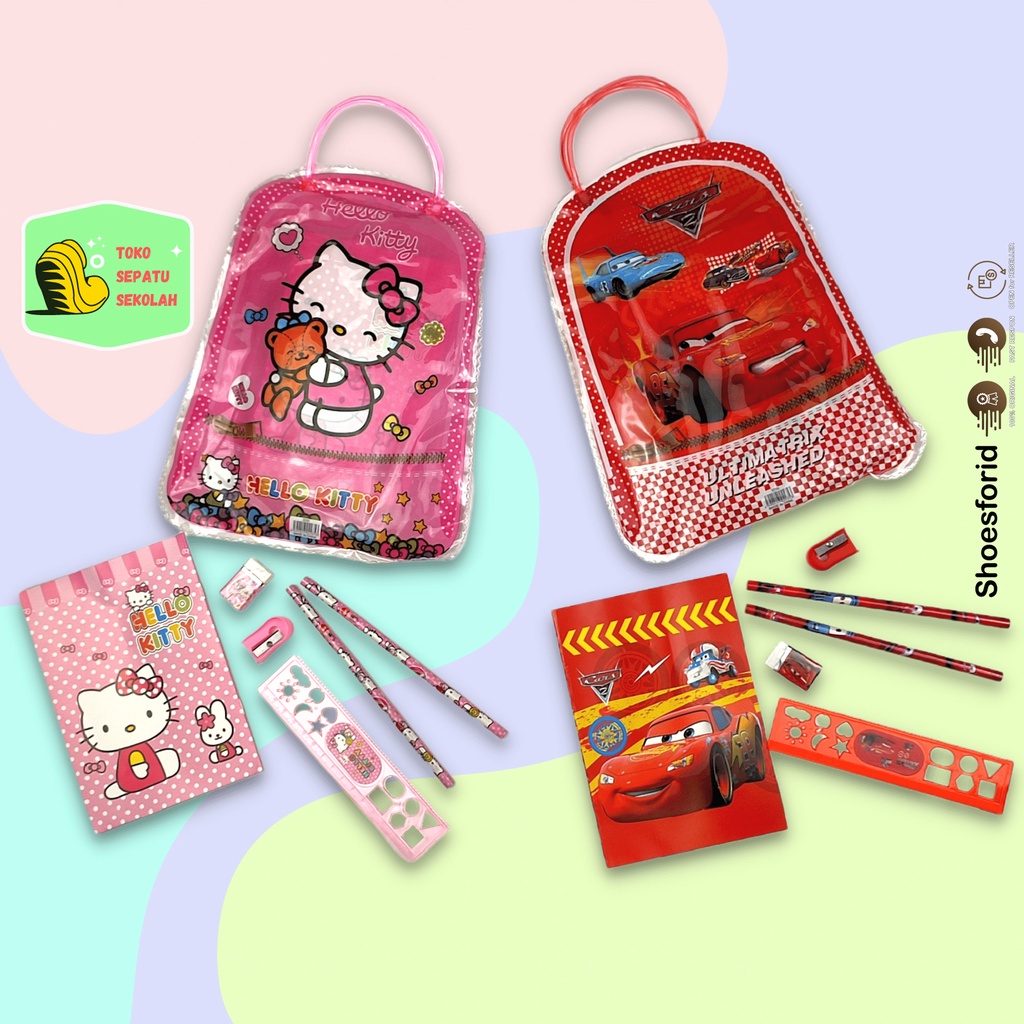 Stationery set Tote Bag // 7 in 1 Stationery set Bag | Shopee Philippines