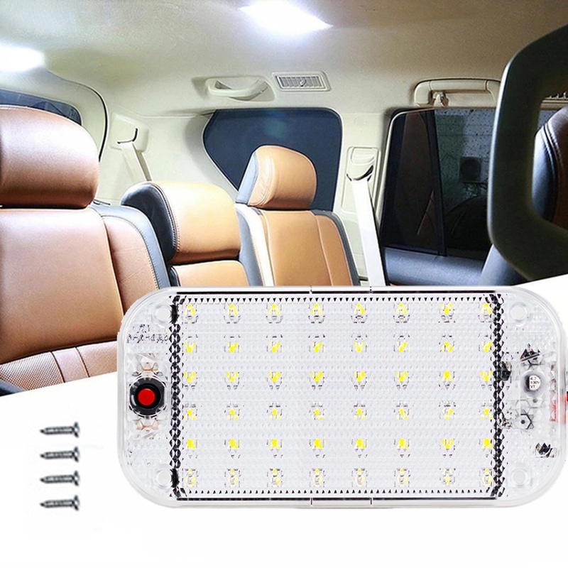 48 LED 12V-24V Panel Light / High Brightness Car Interior Reading Lamp ...
