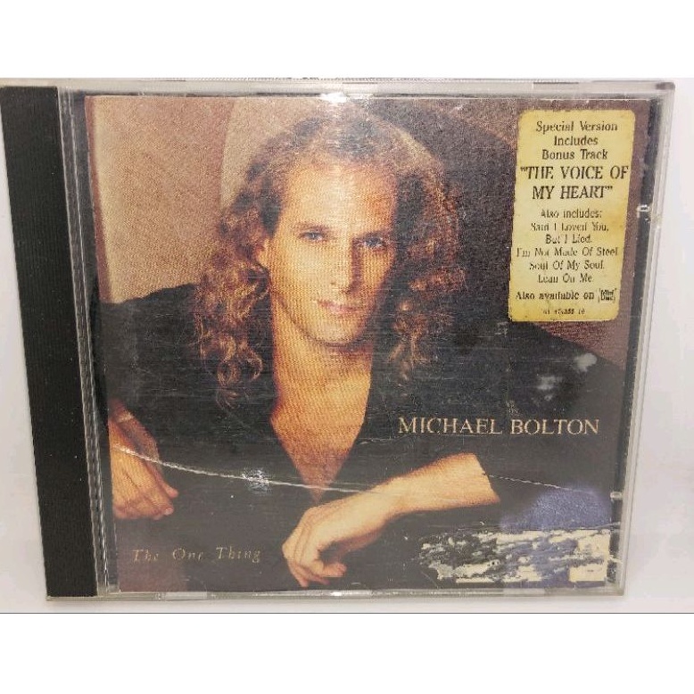 1993 Michael Bolton The One Thing Collectible CD Music Songs Album 90s Collection | Shopee ...