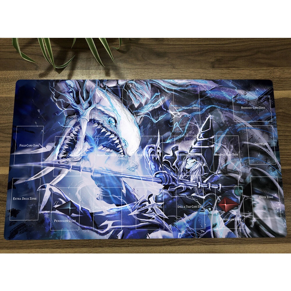 Yu-Gi-Oh! Blue Eyes VS Dark Magician TCG Mat Trading Card Game Mat CCG ...