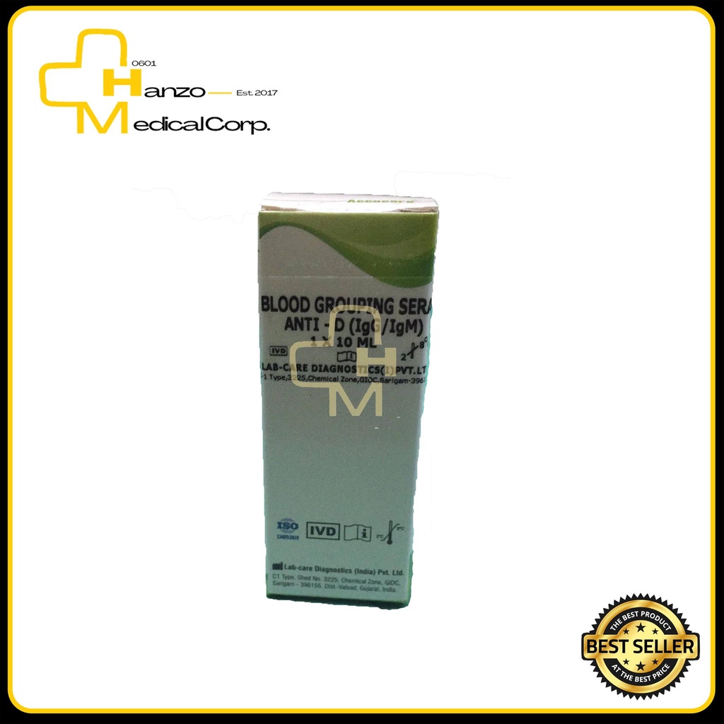 BLOOD TYPING SERA ANTI A&B SET/ ANTI D (ACCUCARE) | Shopee Philippines