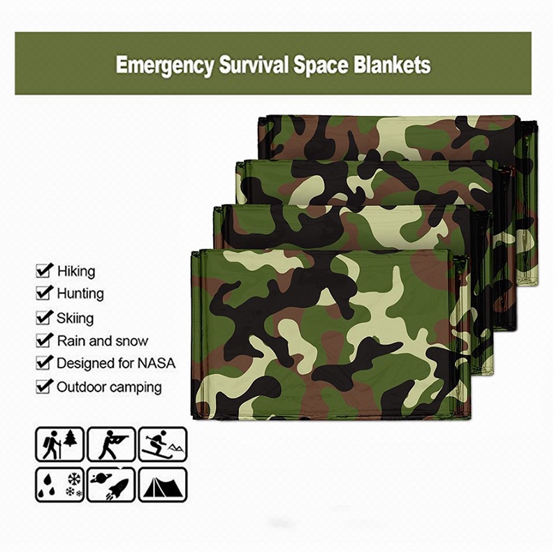 Toot Camouflage First Aid Blanket Large Camouflage First Aid Thermal ...