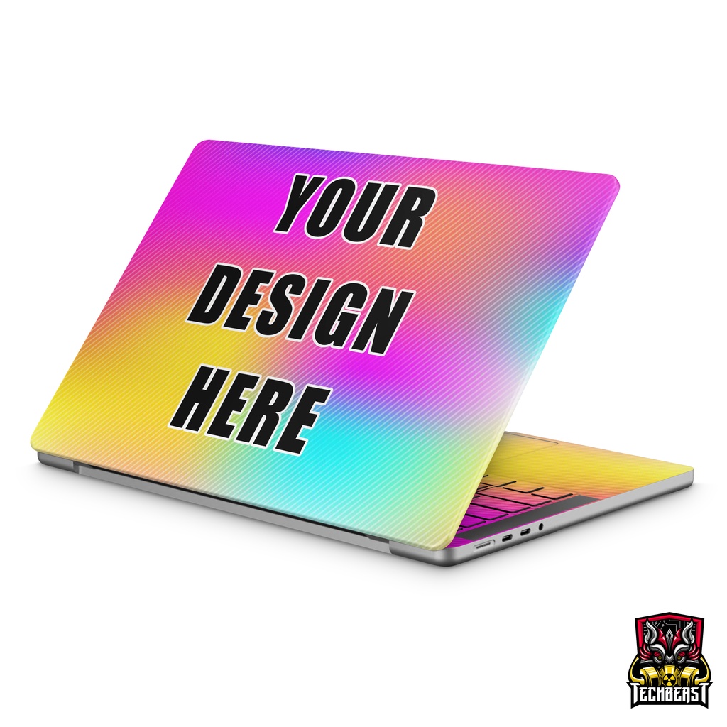 3M Full Custom Laptop Skin Vinyl Wrap Techbeast ( MESSAGE YOUR LAPTOP ...