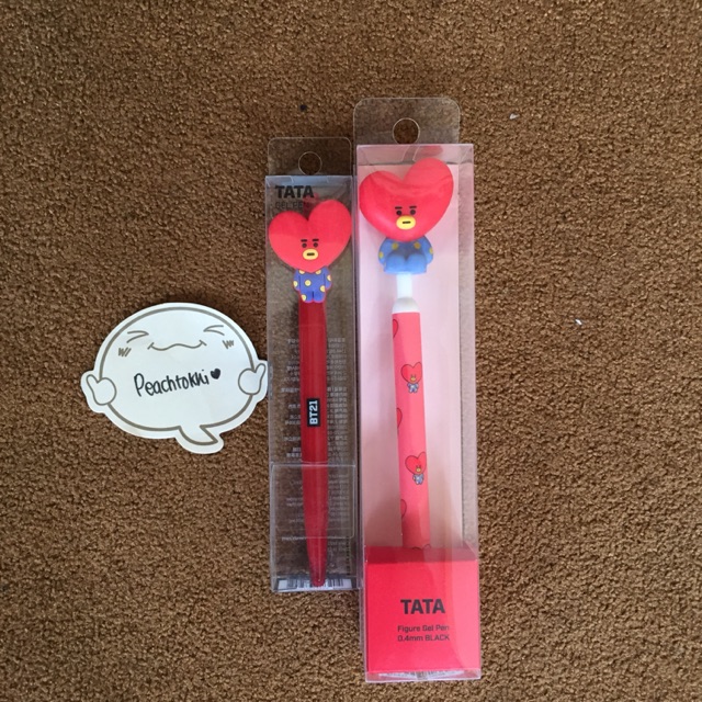 Bts / BT21 TATA Gel pen & Figure Character pen | Shopee Philippines
