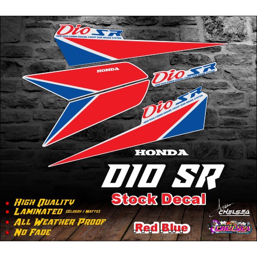 Honda Dio SR Stock Decals / Stickers with freebies | Shopee Philippines