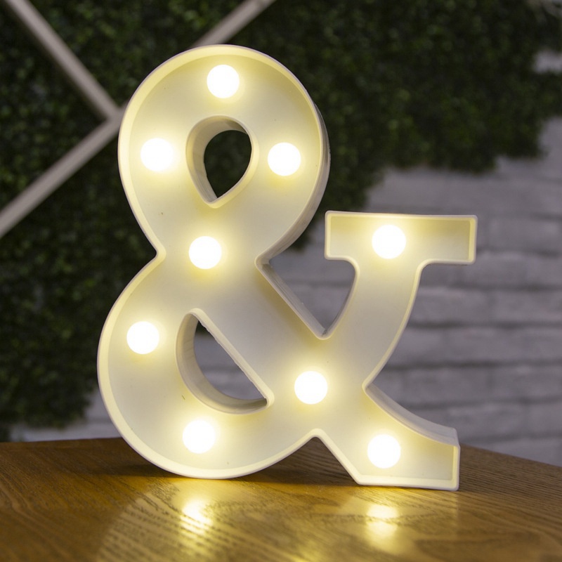 【Fast Delivery】A-Z 3d Letter LED Alphabet Decor Lamp Letter Light Party ...