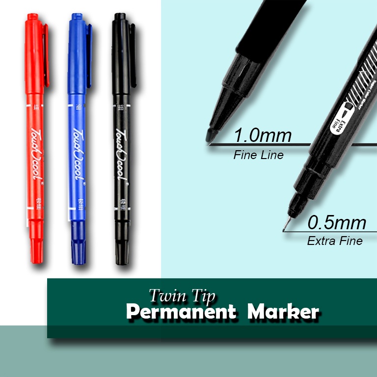 Technical Marker Pen - Twin Head 1P | Shopee Philippines