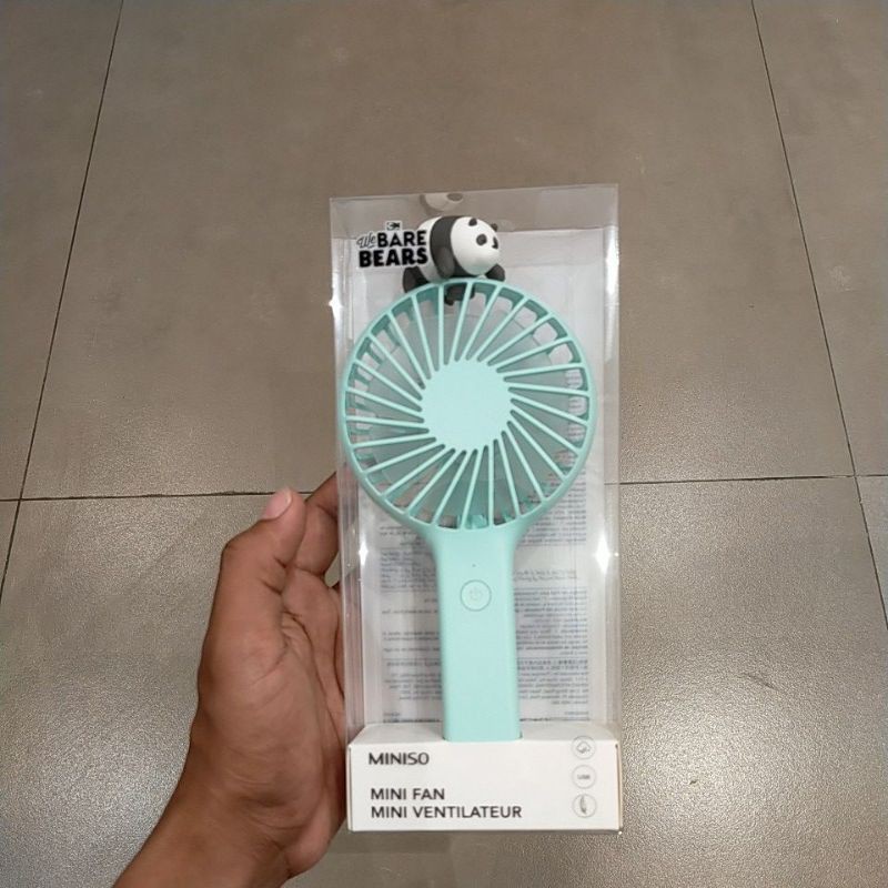 Miniso fan we bare bears | Shopee Philippines