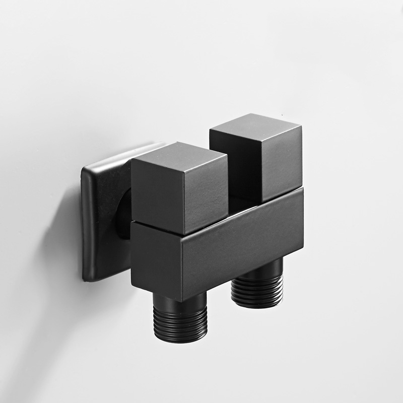 【Ready Stock】Black G1/2 Mini Multi-function Faucet Brass One Into Two ...
