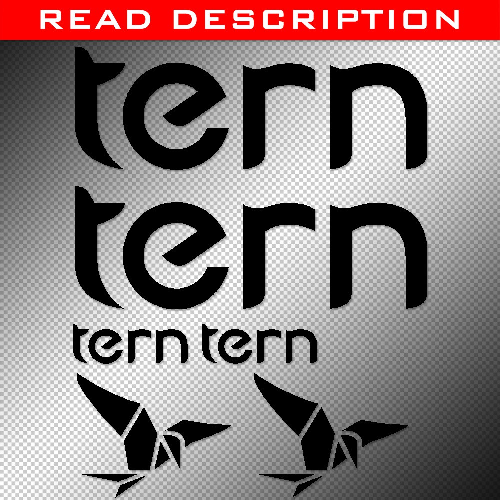 Stickers | (6) Tern Bikes logo | Weather Proof die-cut decals | Folding ...