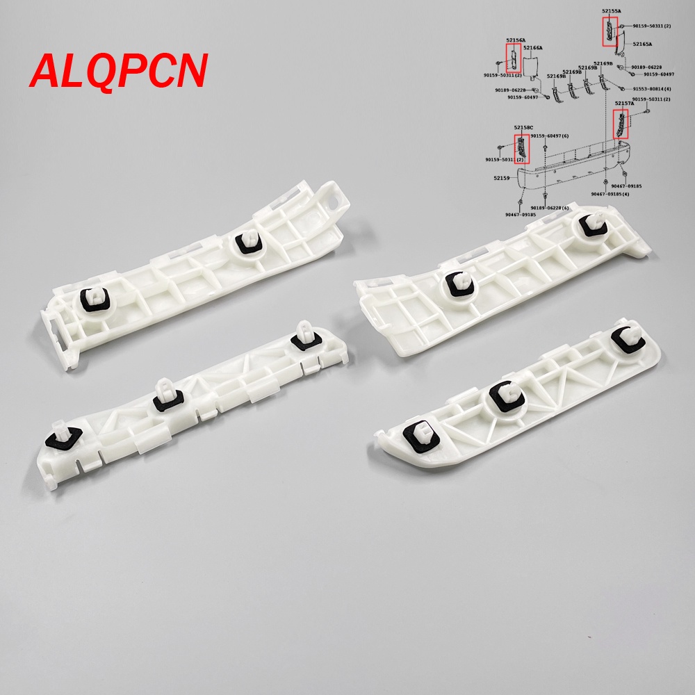 for Rear Bumper Support for Toyota Hiace 2005-2018 52155-26150 52156 ...