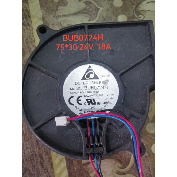 Delta BUB0724H 7530 Centrifugal Turbo Blower 24V 0.18A/0.37ACooling Fan ...