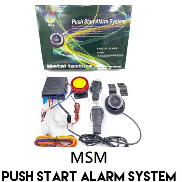 MSM Motorcycle One Push Start Alarm System | Shopee Philippines