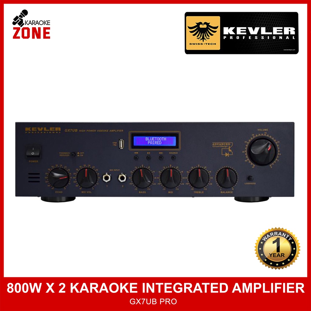 Kevler Amplifier GX 7UB PRO /Karaoke Amplifier / Bluetooth and USB ...