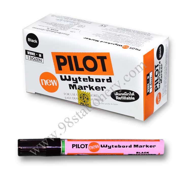 Whiteboard Marker PILOT WBMK-M Black (1*12 Pcs) | Shopee Philippines